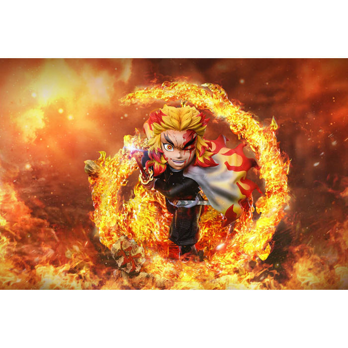 ดาบพิฆาตอสูร โมเดล Rengoku Kyoujurou 10cm Fire Breathe (Movie Version ...