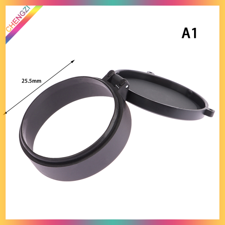 CHENGZI Rifle-Scope Hunting Aiming Optic Lens Covers Telescopic Flip Up ...