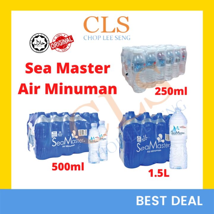 CLS SeaMaster Minuman Air Sea Master Drinking Water Mineral Water 250ml / 500ml / 1.5L | Lazada