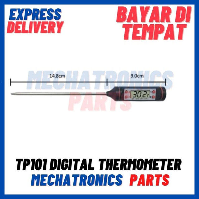 [MET-9014] TP101 DIGITAL THERMOMETER MAKANAN MINUMAN MASAK SUHU AIR ...