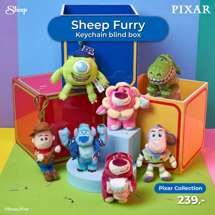 [กล่องสุ่ม Keychain Pixar] Blind Box Furry Keychain Pixar กล่องสุ่ม ...