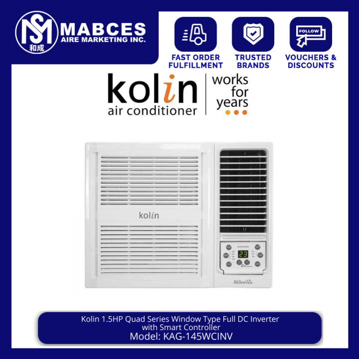 Kolin 1.5HP Quad Series Window Type Full DC Inverter with Smart ...