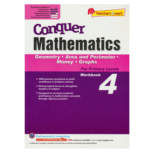 SAP Conquer Mathematics 4 Geometry Area and earning Money Graphs ...