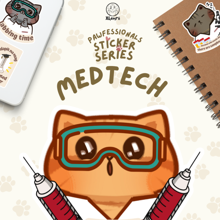 Pawfessional Medtech Students Stickers Series by Xhenrii Art Shop ...