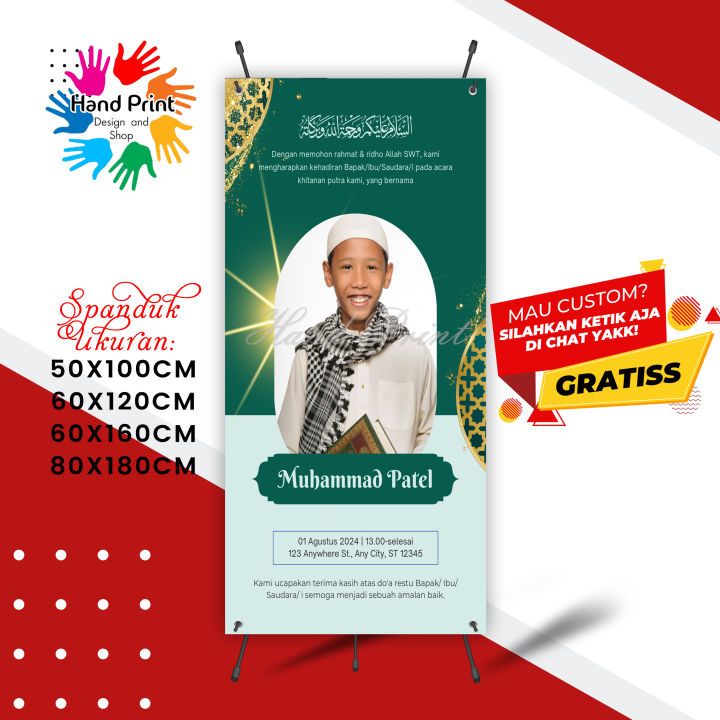 Cetak Spanduk Banner Khitanan Syukuran Sunatan B MMT Spanduk Custom ... Cetak Spanduk Banner Khitanan Syukuran Sunatan B MMT Spanduk Custom ...