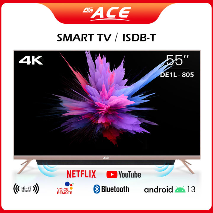 ACE 55" 4K Smart Google TV DE1L(Android 11, Netflix, Youtube ...