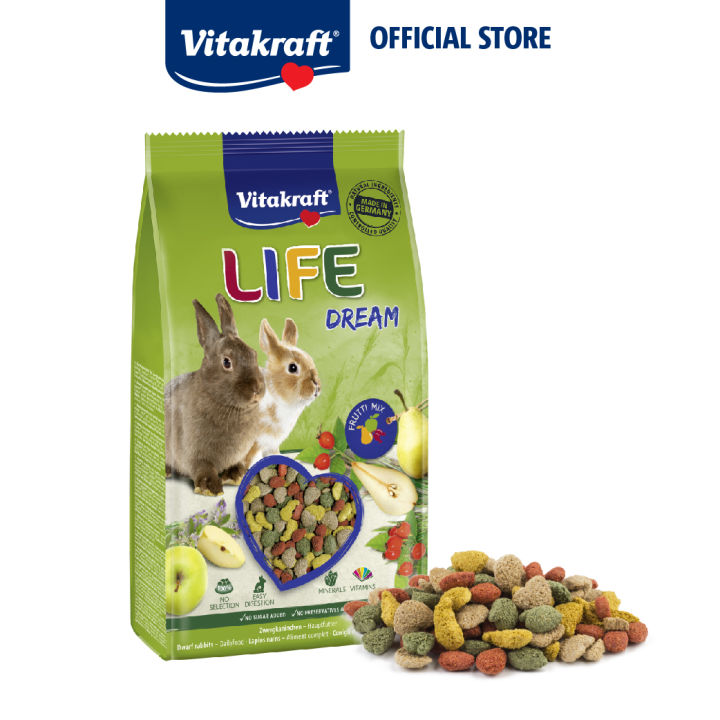 Vitakraft Life Dream Rabbit Food, 600g & 1.8kg, Pet Food For Rabbits ...