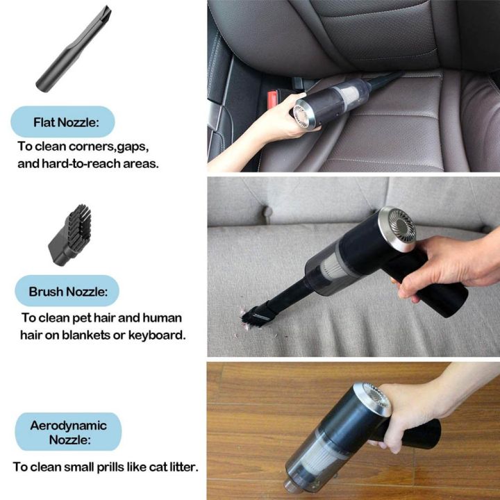 Vacuum Cleaner Wireless Portable Mini - Vakuum Penghisap Debu Mobil ...