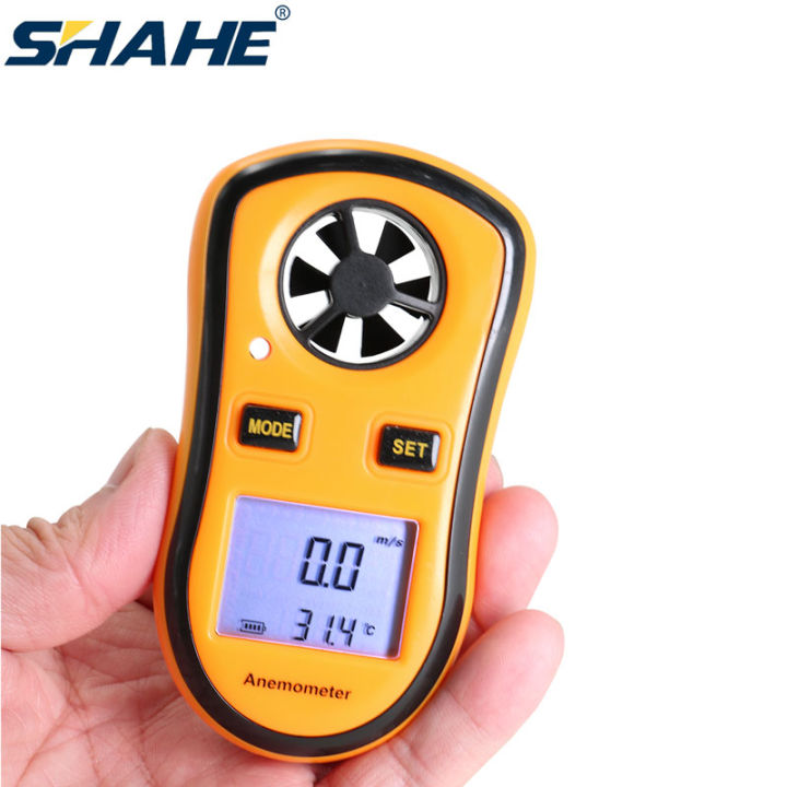 SHAHE Handheld Anemometer FF-30A Wind Speed Temperature Gauge With ...