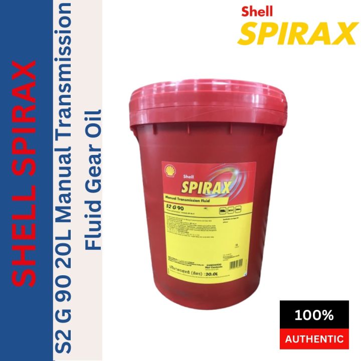 550024920 SHELL Spirax S2 G 90 20L Manual Transmission Fluid Gear Oil ...