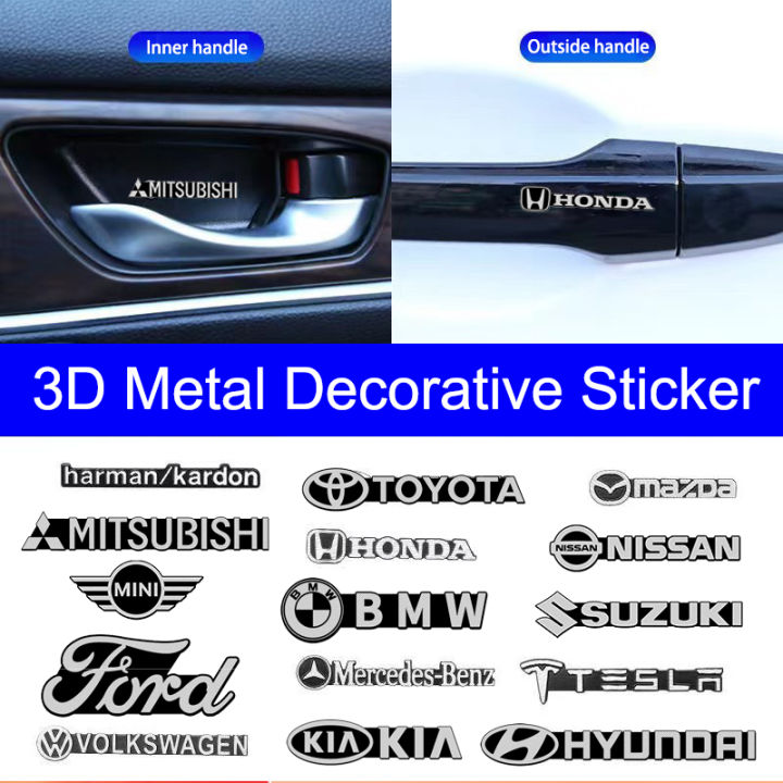 1/4pcs Aluminum Car Music Player Sticker Emblem Audio Speaker Badge ...