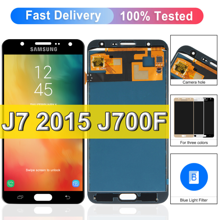 Original Amoled / TFT LCD For Samsung Galaxy J7 2015 J700 J700F J700M ...
