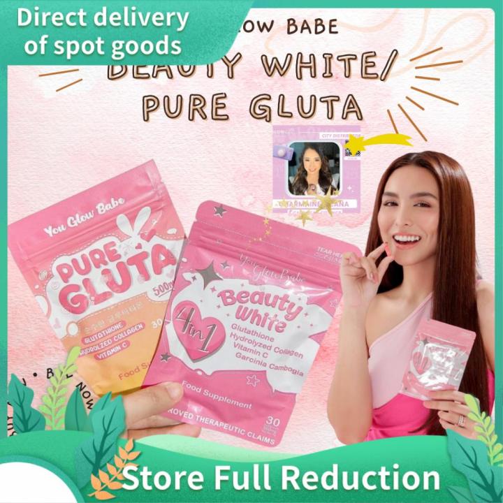 health You Glow Babe Beauty White 4 in 1 Glutathione Collagen Slimming Capsule and Pure Gluta☃ ...