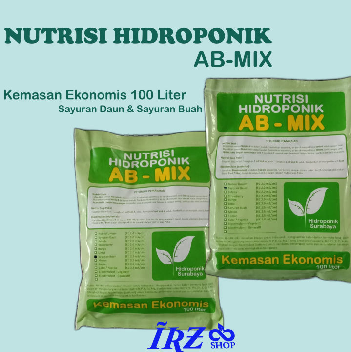Nutrisi Hidroponik AB-MIX Kemasan Ekonomis | Lazada Indonesia