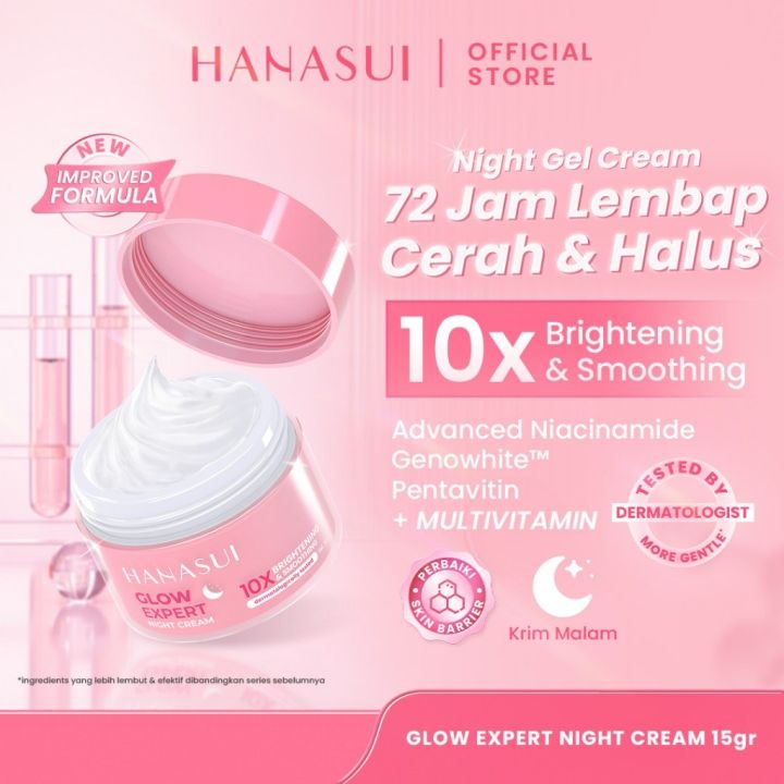 NEW Hanasui Glow Expert Night Cream New Improved Formula | Lazada Indonesia