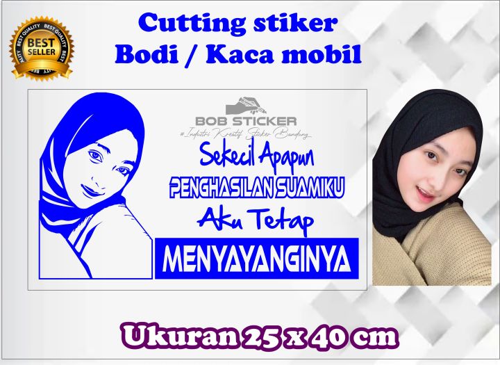 Cutting sticker kata kata mobil truk, stiker kata kata kaca mobil ...