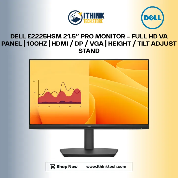 DELL E2225HSM 21.5” PRO MONITOR – FULL HD VA PANEL | 100HZ | HDMI / DP ...