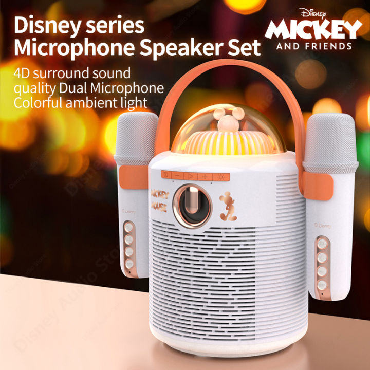 Disney K68 Bluetooth Microphone Wireless Speaker Plug In Stereo Speaker ...