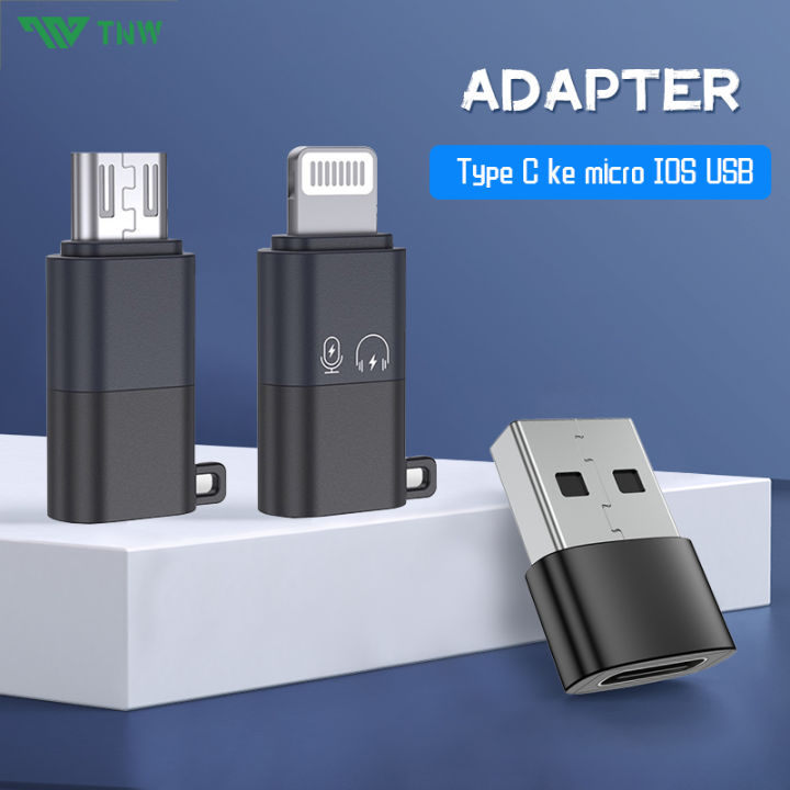 TNW Adaptor Type C ke Micro IOS USB Microphone Adapter | Lazada Indonesia