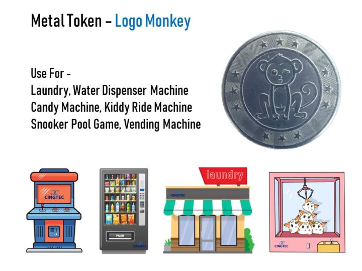 Token For Laundry Metal Token Monkey Laundry/Dobi Vending Machine ...