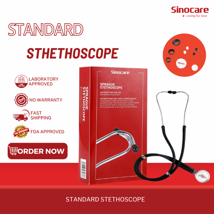 Sinocare Premium Stethoscope Kit Classic Single Tube with Stainless ...