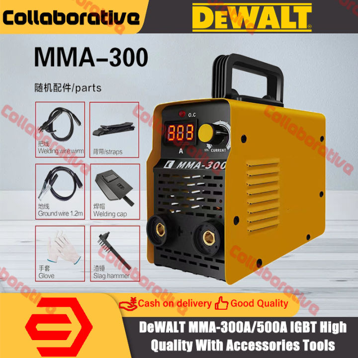 DeWALT ARC Portable IGBT MINI MMA-300A/500A Portable Inverter Welding Machine With Accessories ...