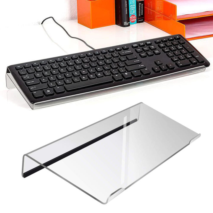 Computer Desk Accessory Office Keyboard Stand Transparent Acrylic ...