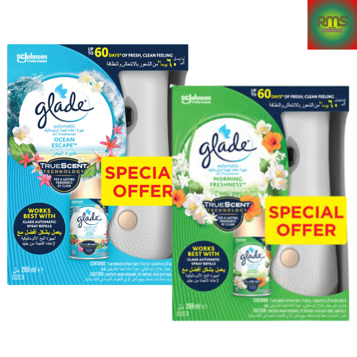 Glade Automatic Air Freshener Spray for Room Autospray Refill Ocean ...
