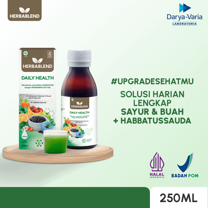Herbablend Daily Health (1 Botol x 250ml) - Sirup Vitamin Daya Tahan ...