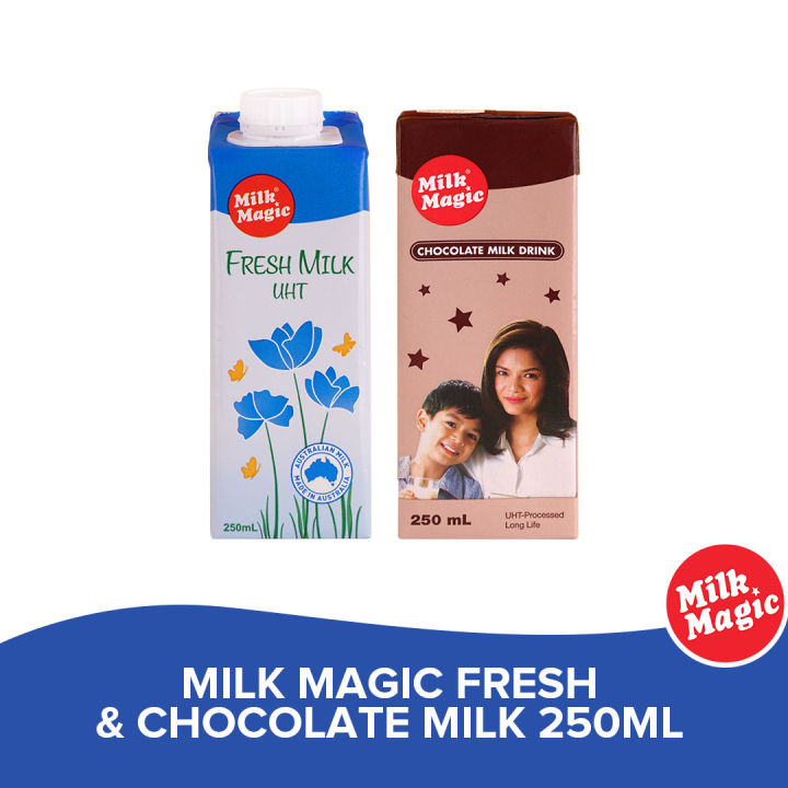 Milk Magic - Fresh & Chocolate Milk 250ml - Nutritious Healthy Flavored ...