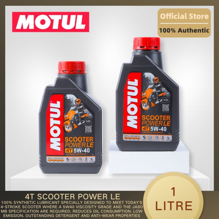 Original MOTUL Scooter Power LE 4T 5W-40 Full Synthetic 4Stroke ...