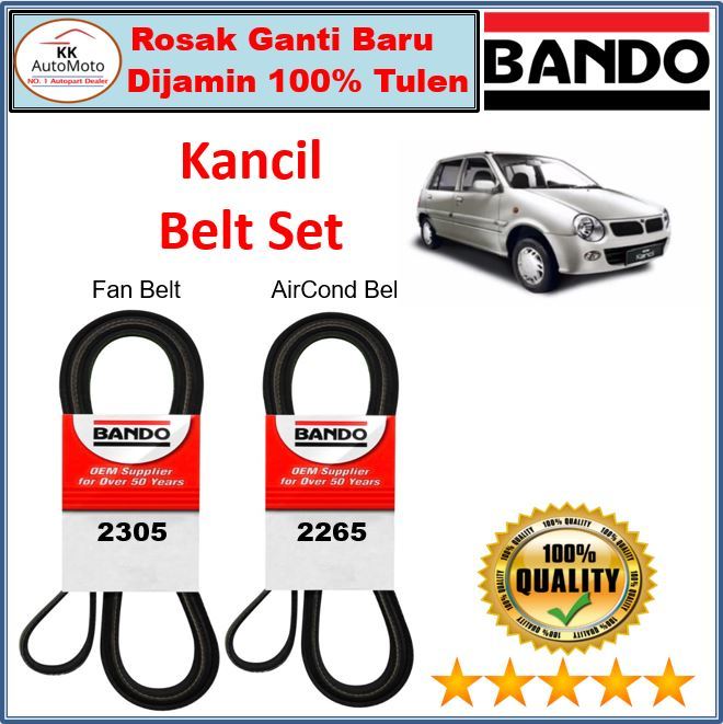 BANDO - Perodua Kancil Bando Original Alternator Fan Belt , Air Con ...