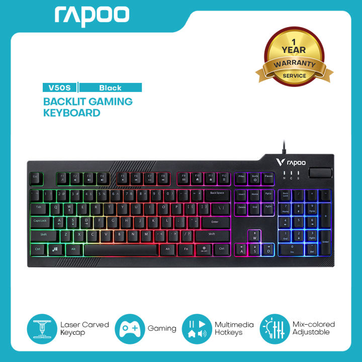 Rapoo V50S RGB Backlit Gaming Keyboard | Lazada PH