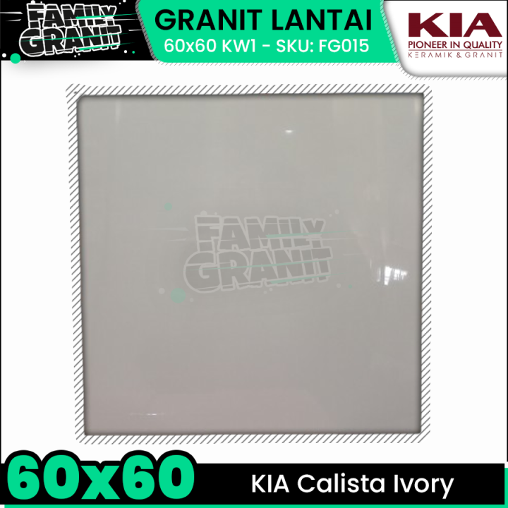 Granit Cream Polos 60x60 KIA Calista Ivory Lantai Super Glossy KW1 ...