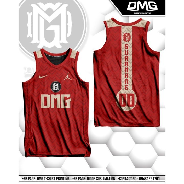 DMG Maroon Jersey Full Sublimation Free Change Team Name ,Surname and ...