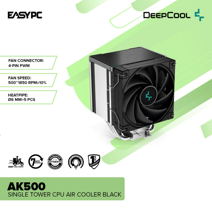 EasyPC | Deepcool AK500 Single Tower / AK500 Digital / AK500 White CPU Air Cooler Black CPU ...