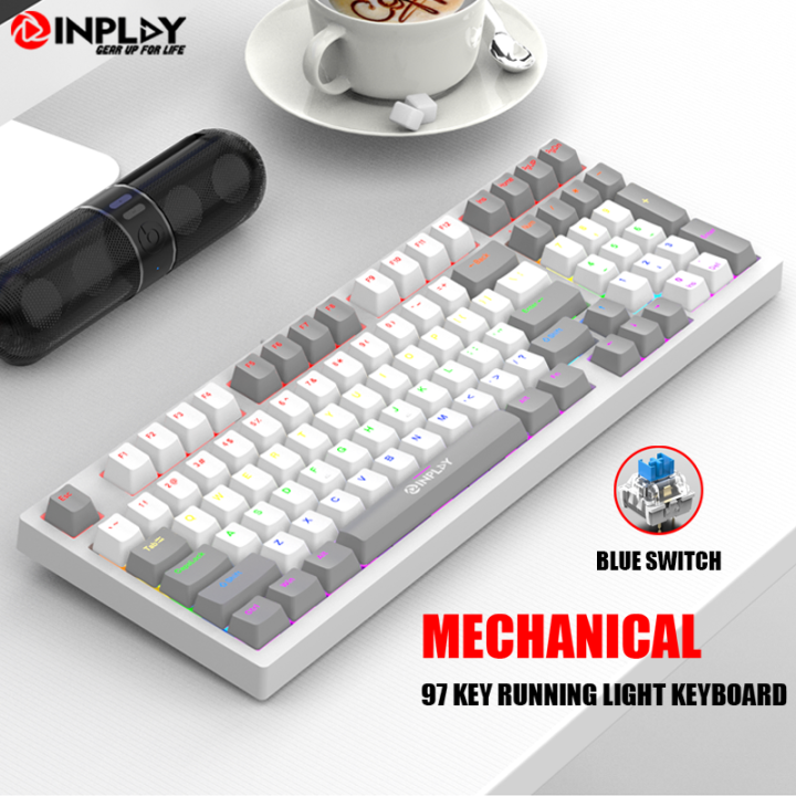 Inplay 97 Key Mechanical Keyboard With Red Switch Running RGB Light ...