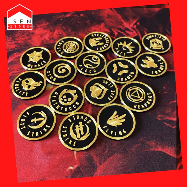 30 mm MTG Ability Counter Token / Marker (Set of 6 Pcs) - Hexproof ...