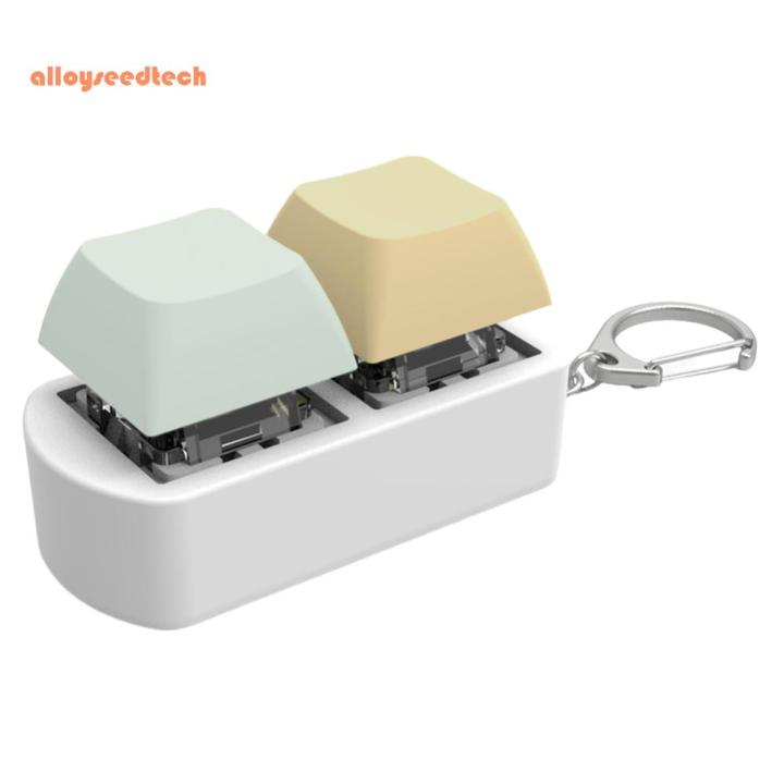 Keyboard Fidget Toy Keyboard Fidget Keychain 2 Keys Mechanical Keyboard ...