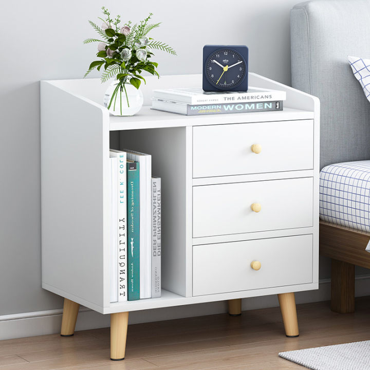 Mini Small Bedside Table Simple Bedroom Multifunctional Storage Bedside ...