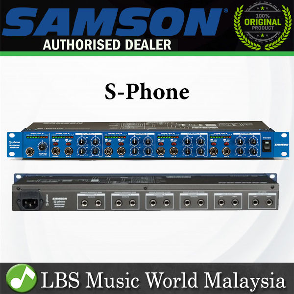 [Discontinue] Samson S-Phone 4 Channel Headphone Mixer Amplifier ...
