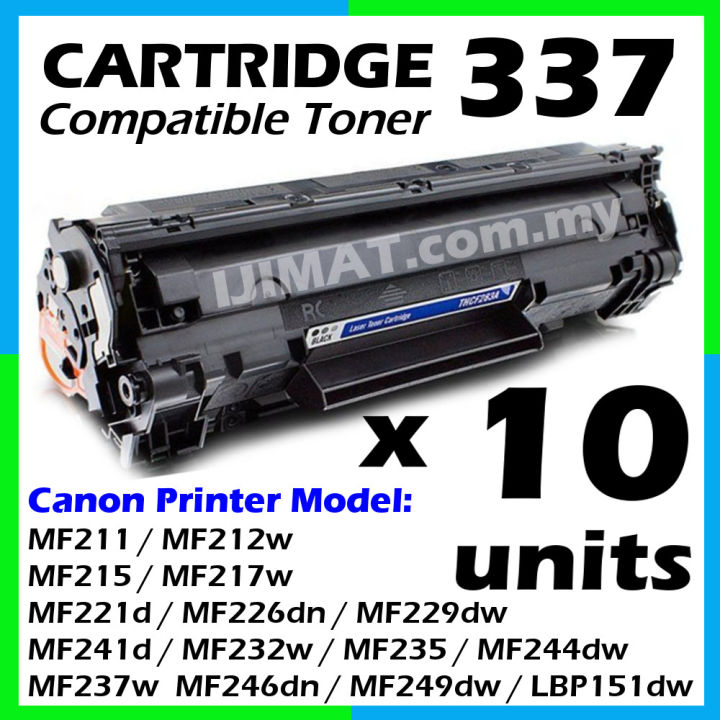 10 Units Compatible Canon Toner Cartridge 337 CRG337 CART337 CART CRG ...