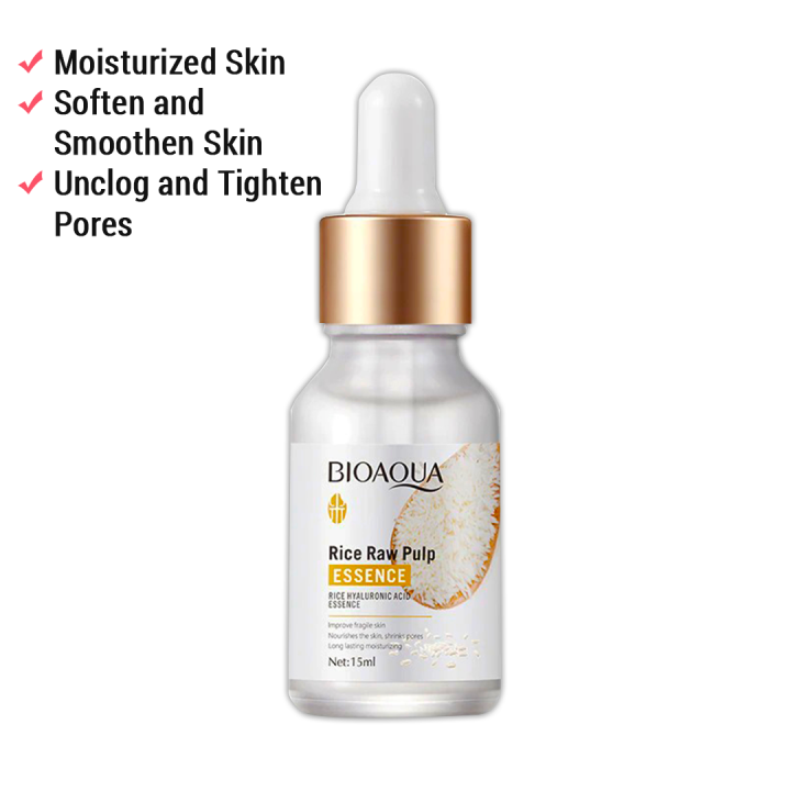White Rice Serum Bioaqua Reduces Wrinkles and Lighten Dark Spots Pore ...