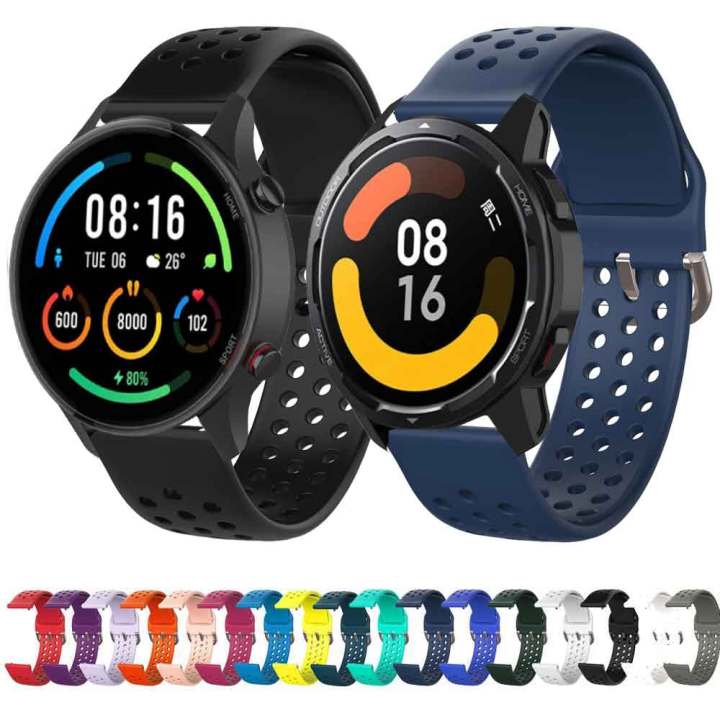 22mm Sport Silicone Strap For Xiaomi Mi Watch Global Version Smartwatch ...