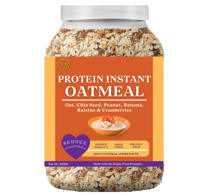Protein Instant Oatmeal ( Chia Seed, Peanut, Banana, Raisins ...
