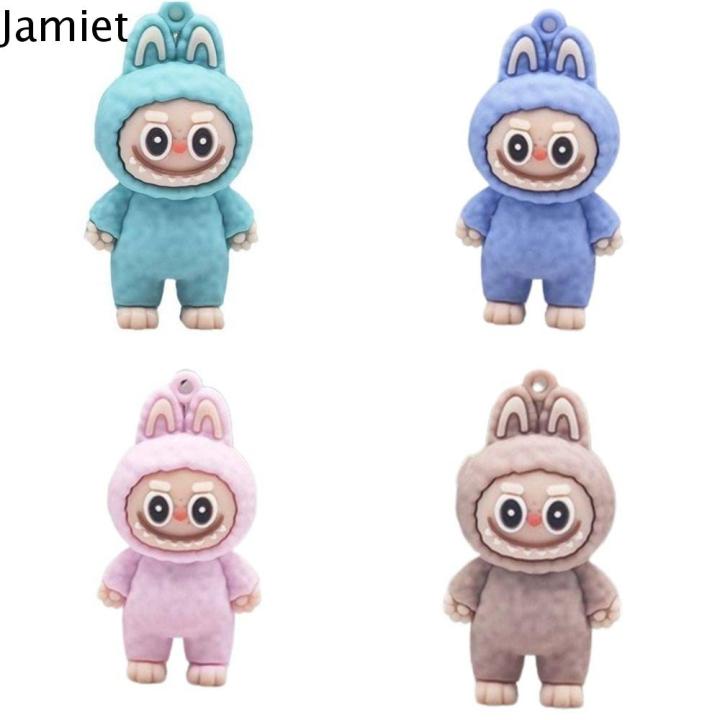 JAMIET Mini Labubu sheep KeyChain 3D Cartoon Labubu Dolls Animal Key ...