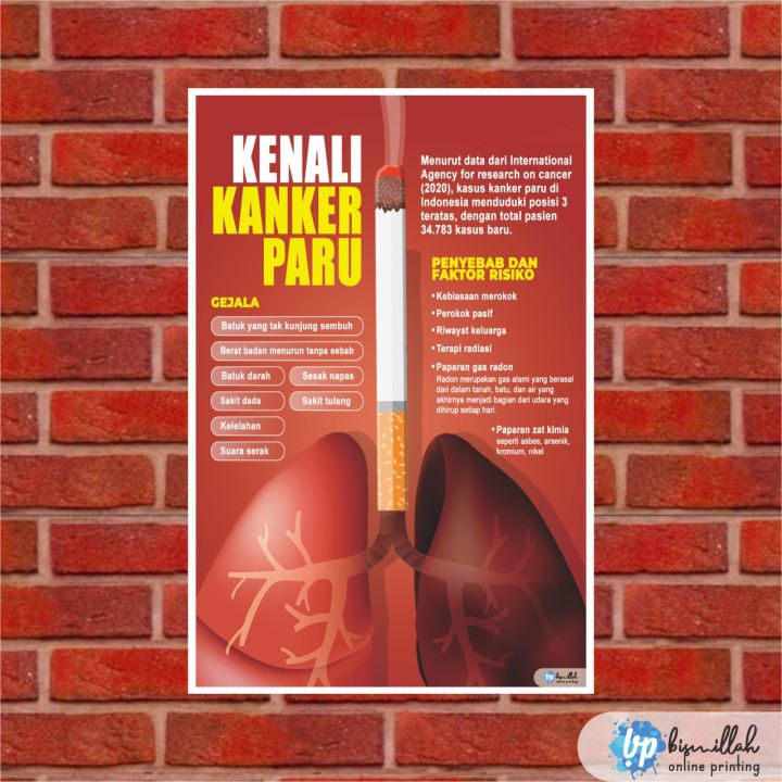 Poster Kesehatan Kenali Kanker Paru | Lazada Indonesia