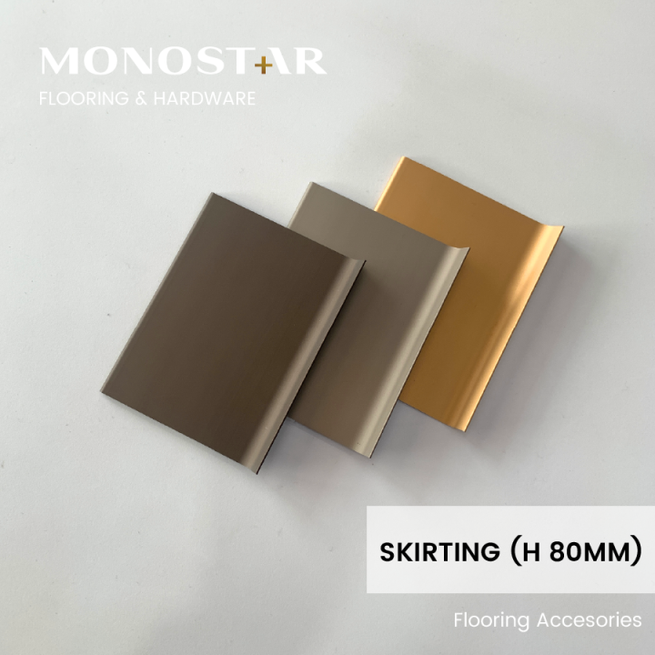 NEW PLINT SKIRTING ALUMUNIUM MONOSTAR – AKSESORIS LIST LANTAI 8CM X 3M ...