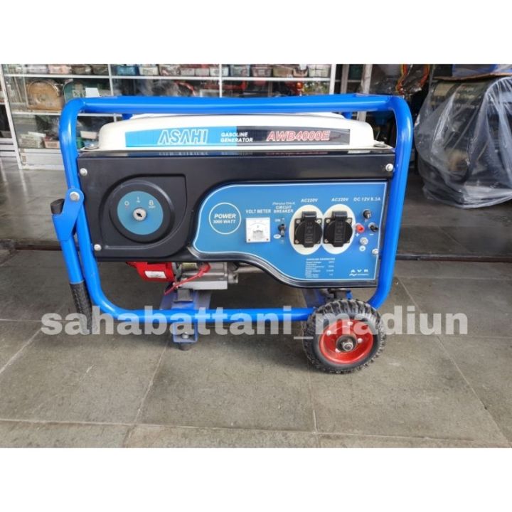 PROMO Genset ASAHI AWB4000E 3000Watt (STARTER) / Generator ASAHI AWB 4000E 3000W | Lazada Indonesia