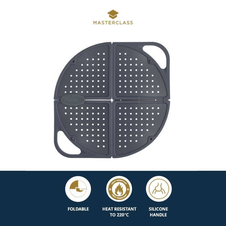 MasterClass Smart Place Cooking Folding Splatter Guard - Gray | Lazada PH